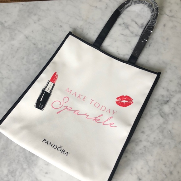 Pandora | Bags | Tote Plastic Canvas Bag Pandora | Poshmark